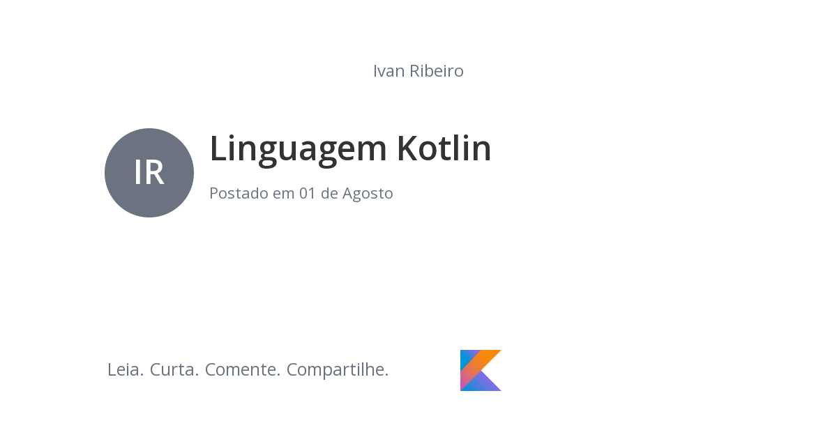 Linguagem Kotlin
