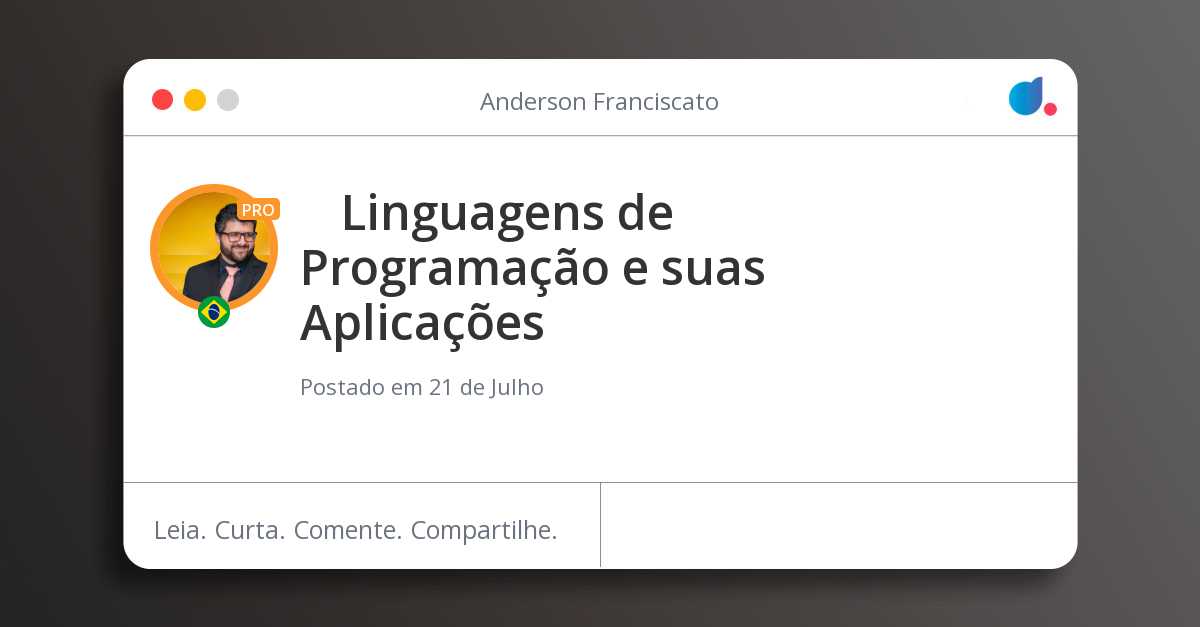 🚀 Linguagens de Programação e suas Aplicações 🚀
