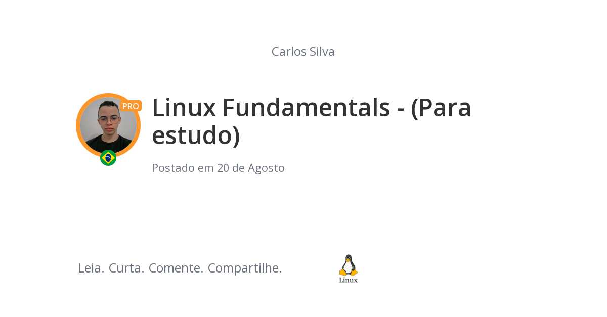 Linux Fundamentals - (Para estudo)