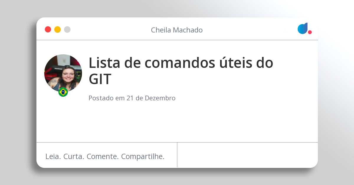 Lista de comandos úteis do GIT
