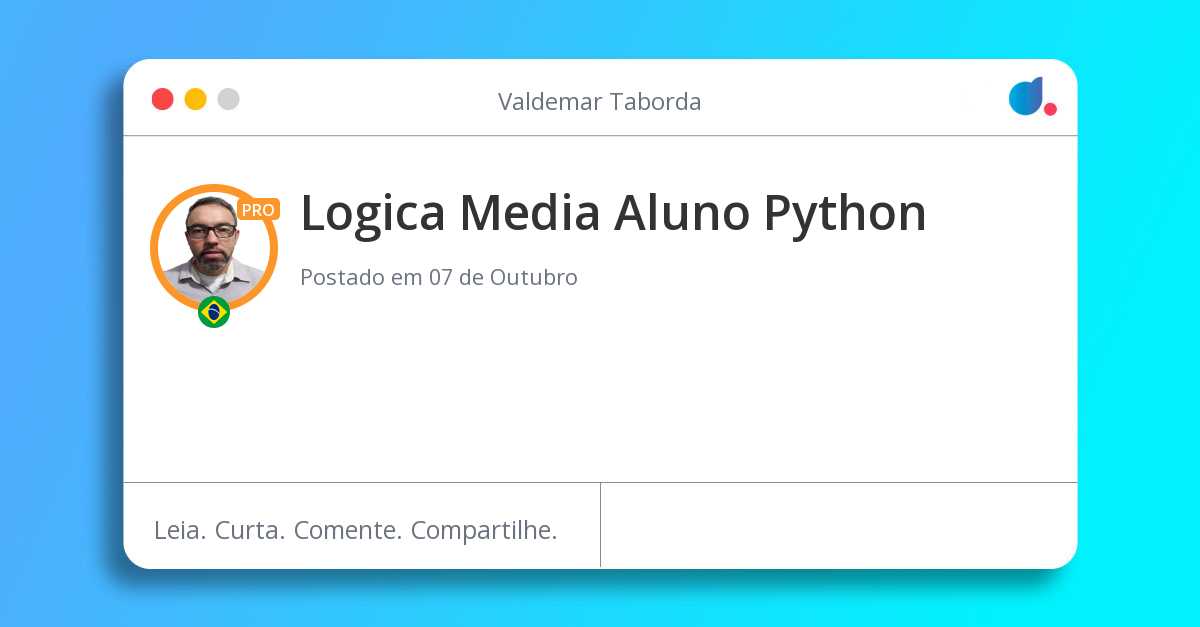 Logica Media Aluno Python