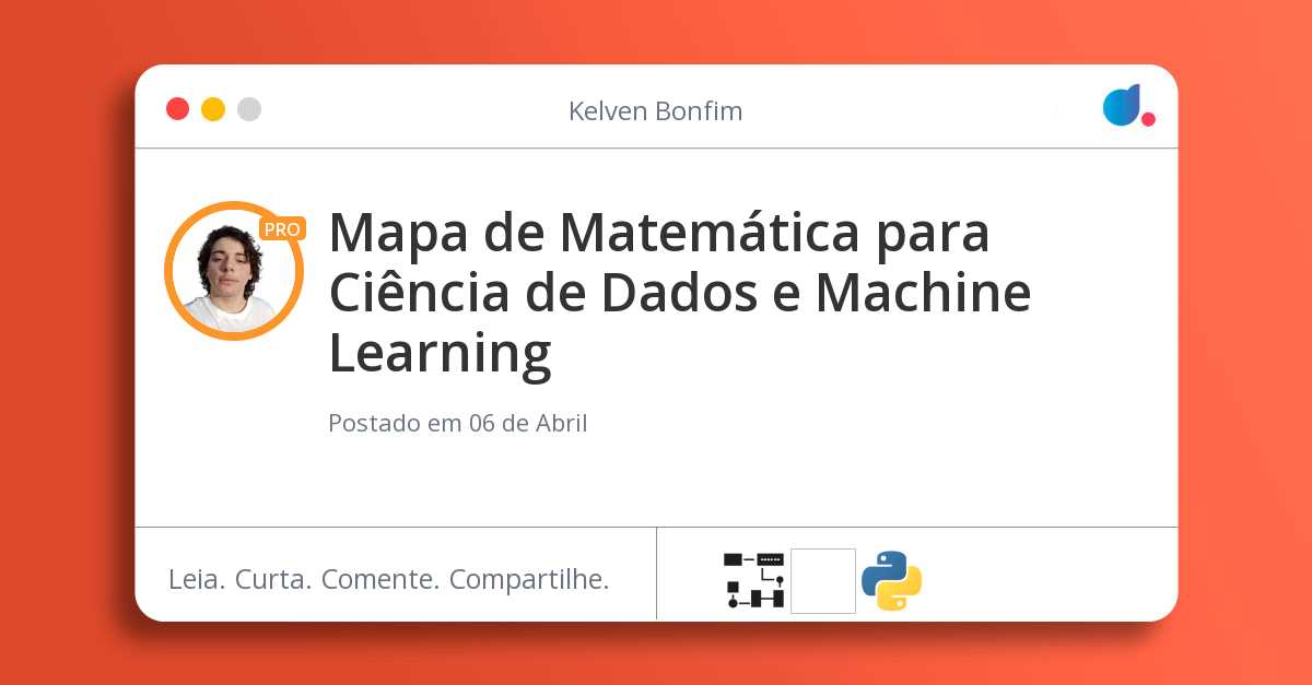 Mapa de Matemática para Ciência de Dados e Machine Learning