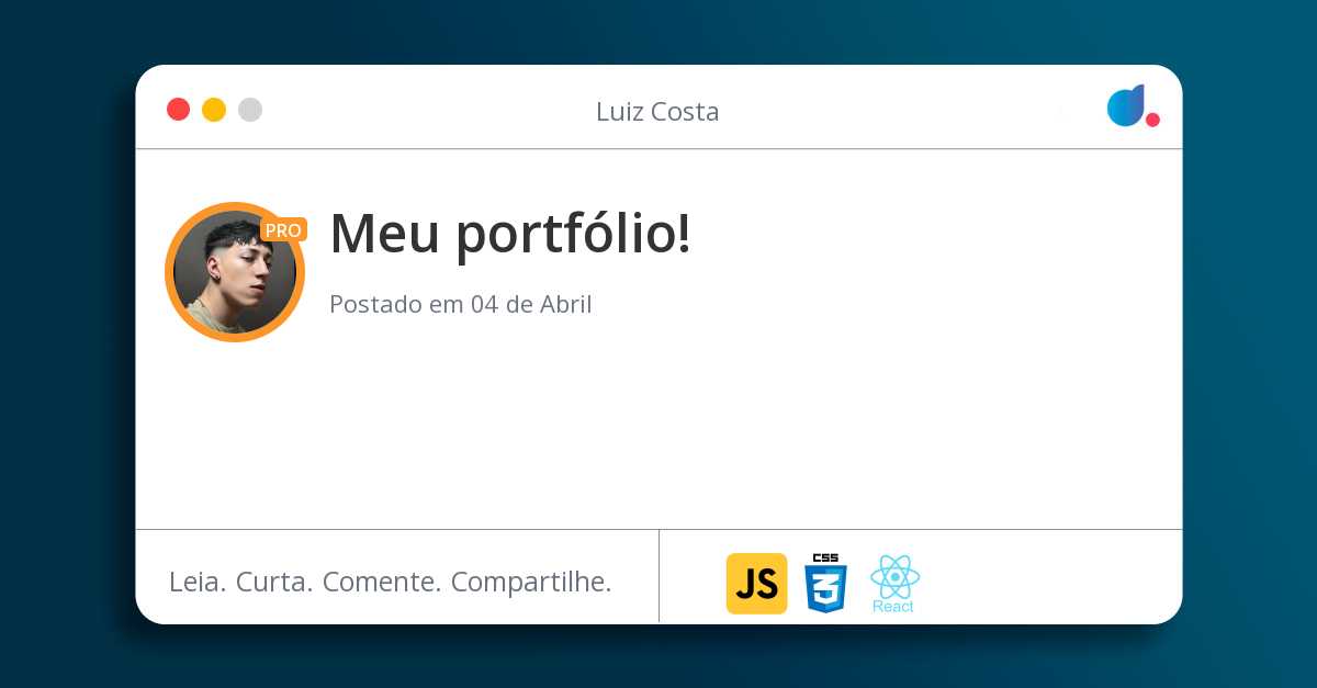 Meu portfólio!