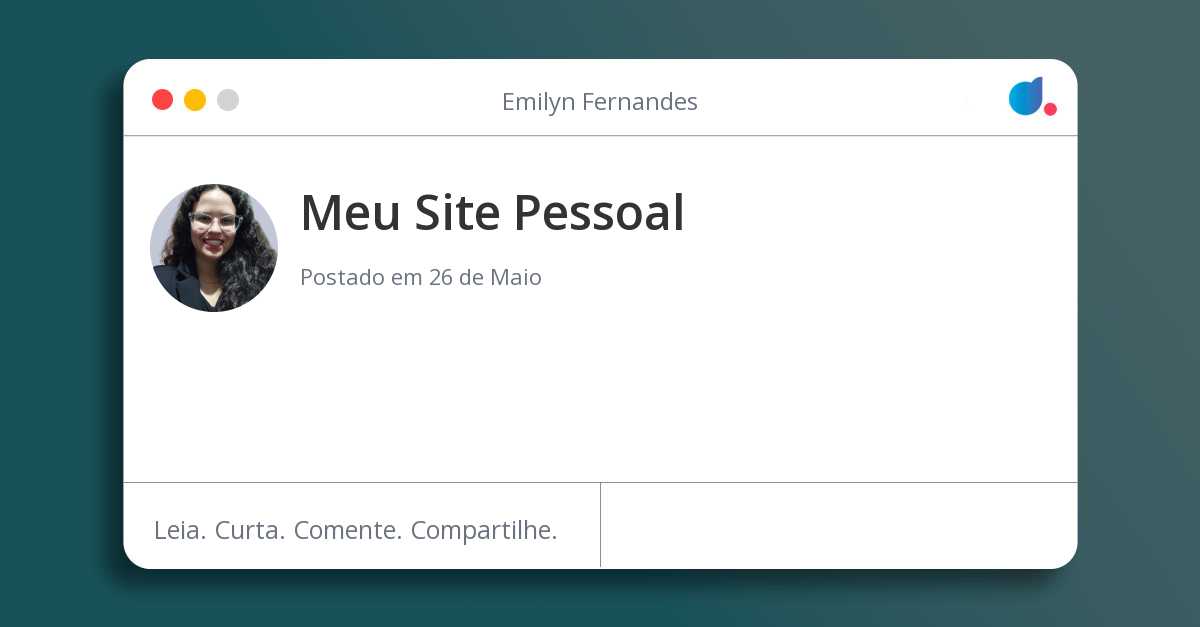 Meu Site Pessoal