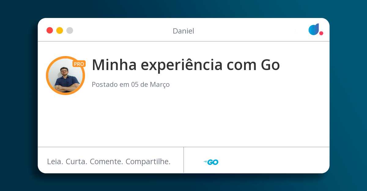 Minha experiência com Go