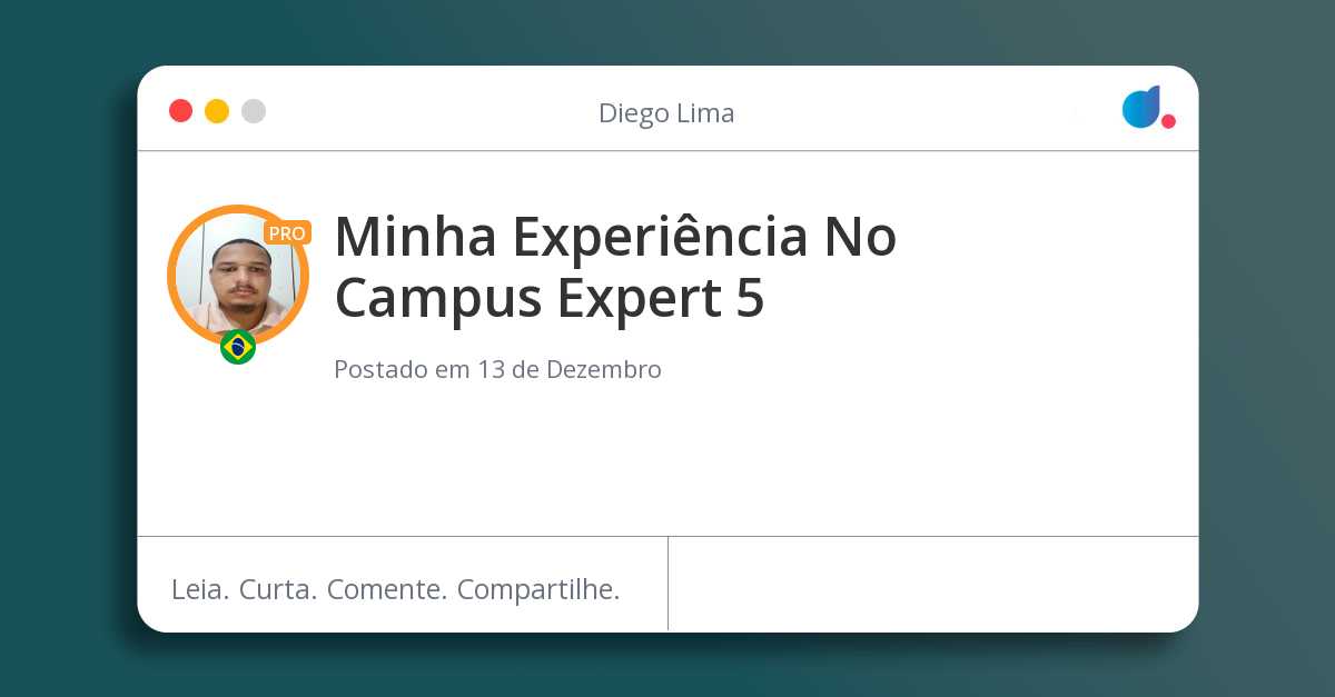 Minha Experiência No Campus Expert 5