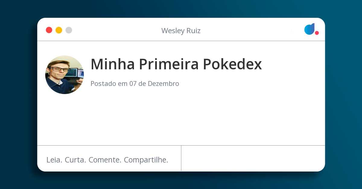 Minha Primeira Pokedex