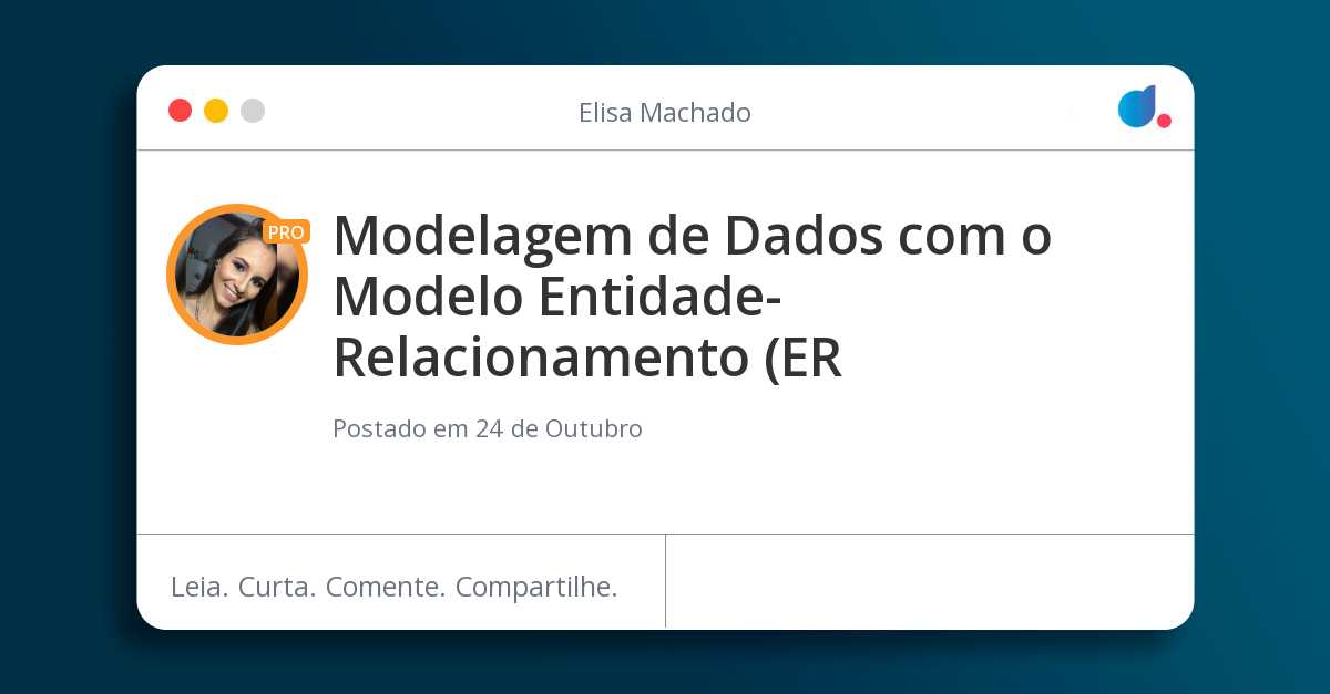 Modelagem de Dados com o Modelo Entidade-Relacionamento (ER)