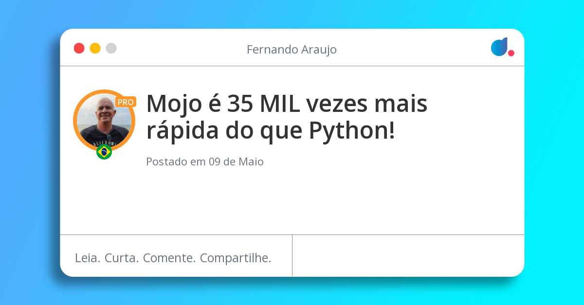Mojo é 35 MIL vezes mais rápido do que Python!