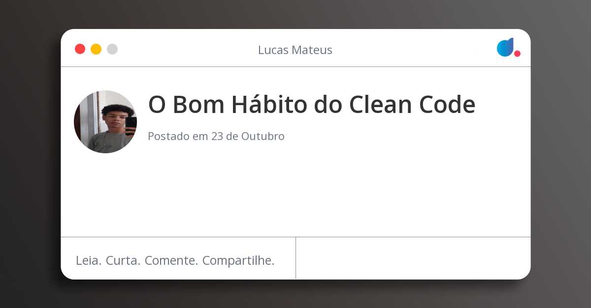 O Bom Hábito do Clean Code