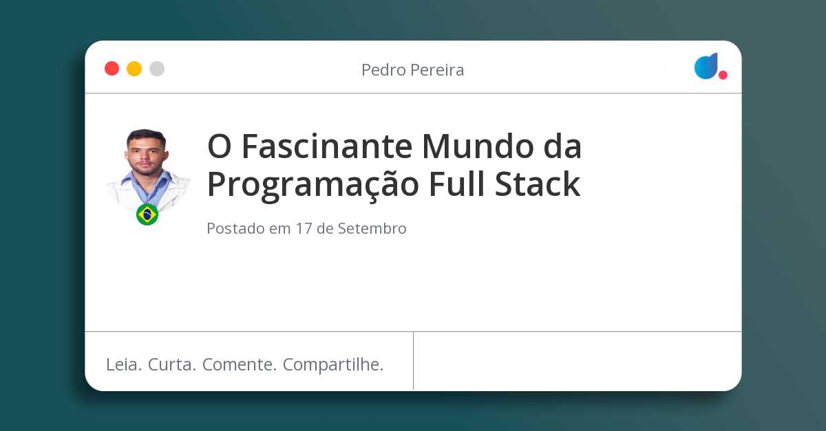 O Fascinante Mundo da Programação Full Stack