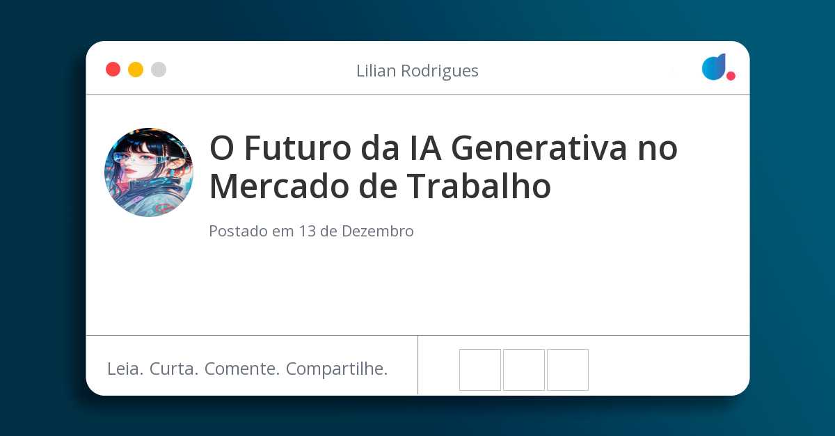O Futuro da IA Generativa no Mercado de Trabalho