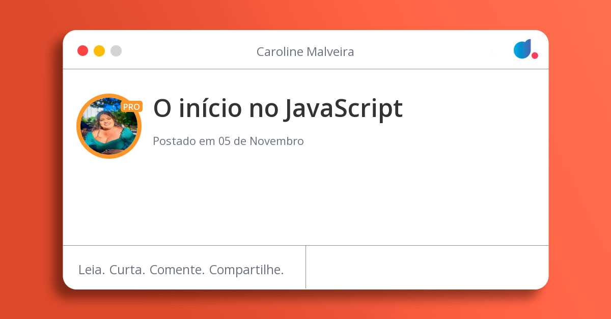 O início no JavaScript