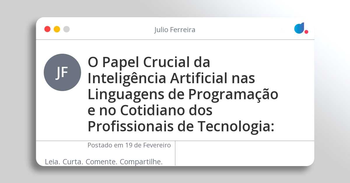O Papel Crucial da Inteligência Artificial nas Linguagens de ...