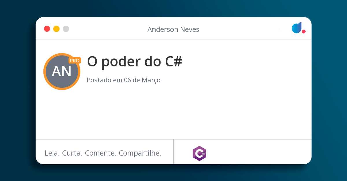 O poder do C#