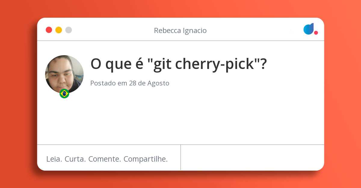 O que é "git cherry-pick"?