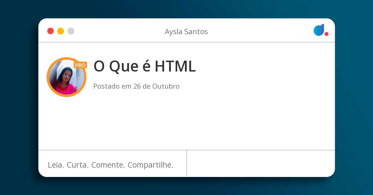 O Que é HTML