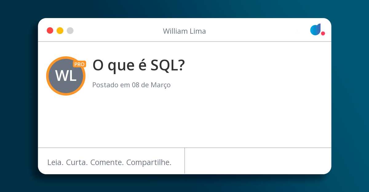 O que é SQL?