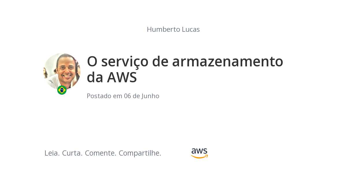 O serviço de armazenamento da AWS O serviço de armazenamento da AWS