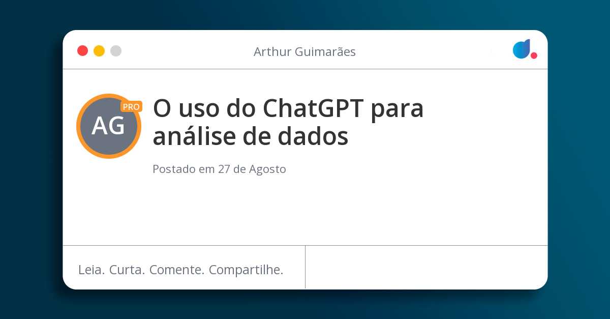 O uso do ChatGPT para análise de dados
