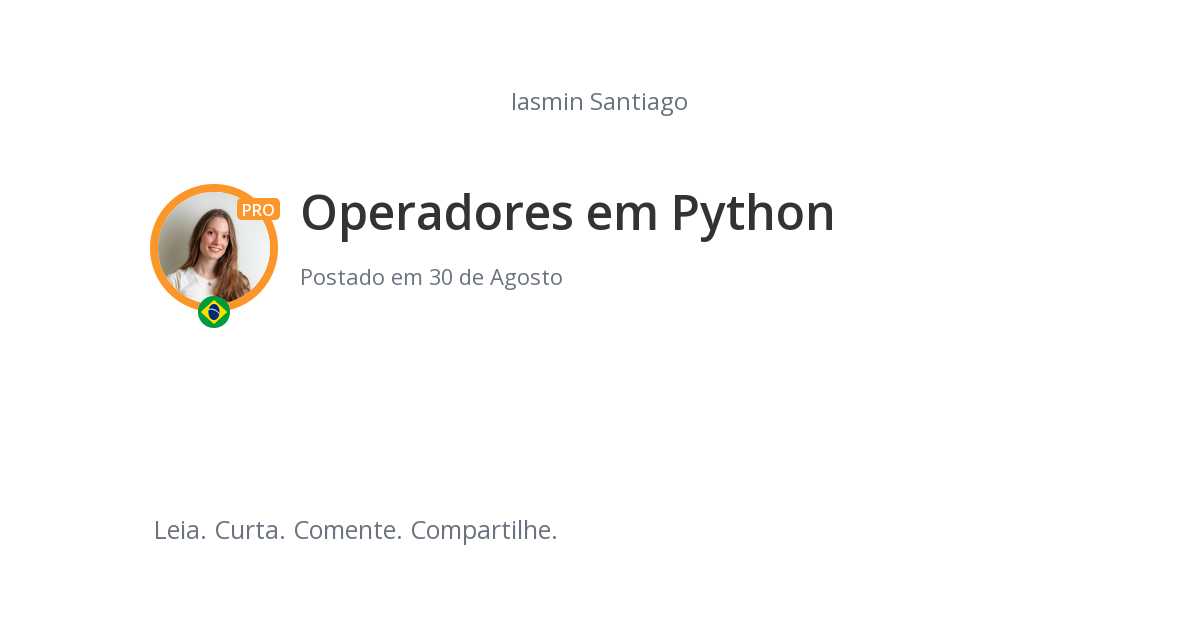 Operadores em Python - Guia rápido!