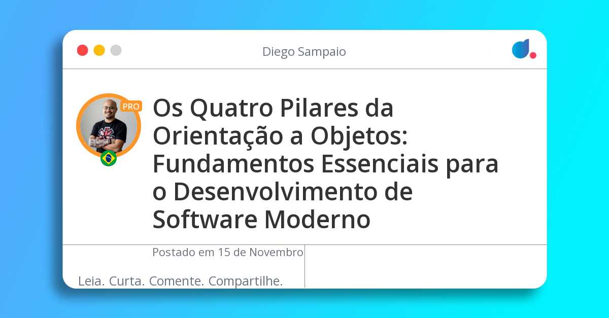 Os Quatro Pilares da Orientação a Objetos: Fundamentos Essenciais para ...