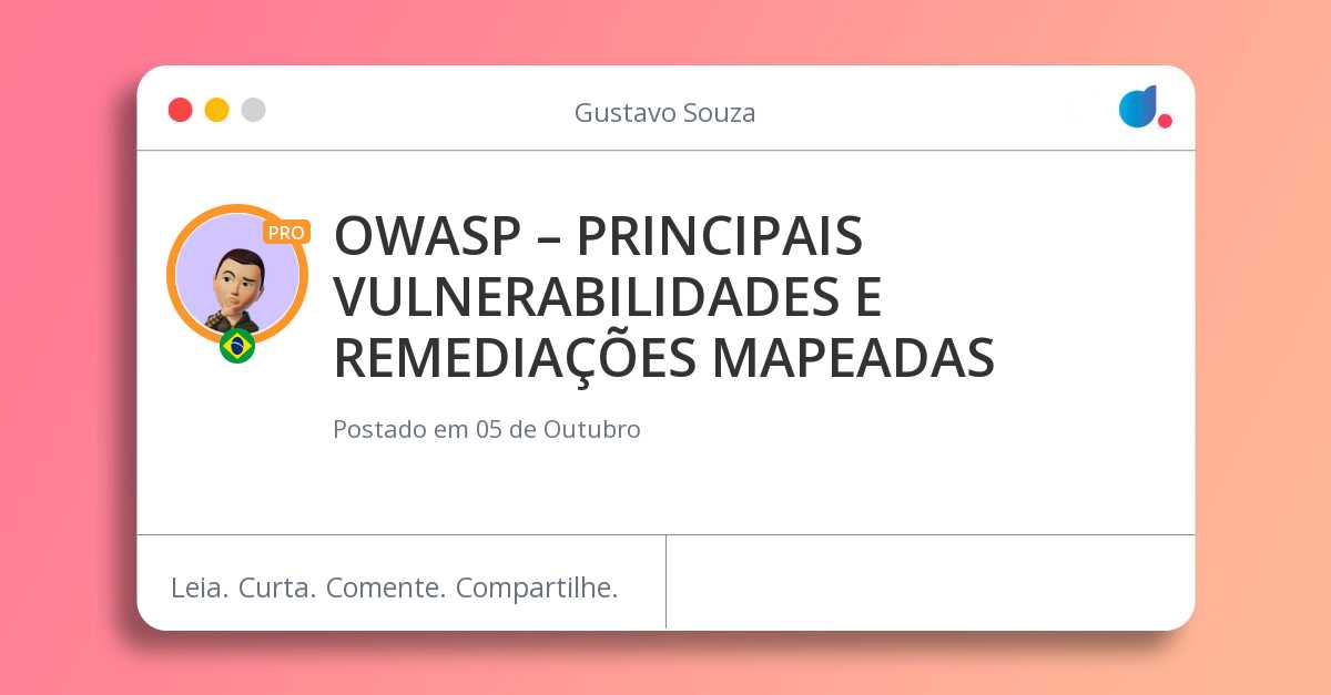OWASP Top 10 - Exemplificando alguns cenários