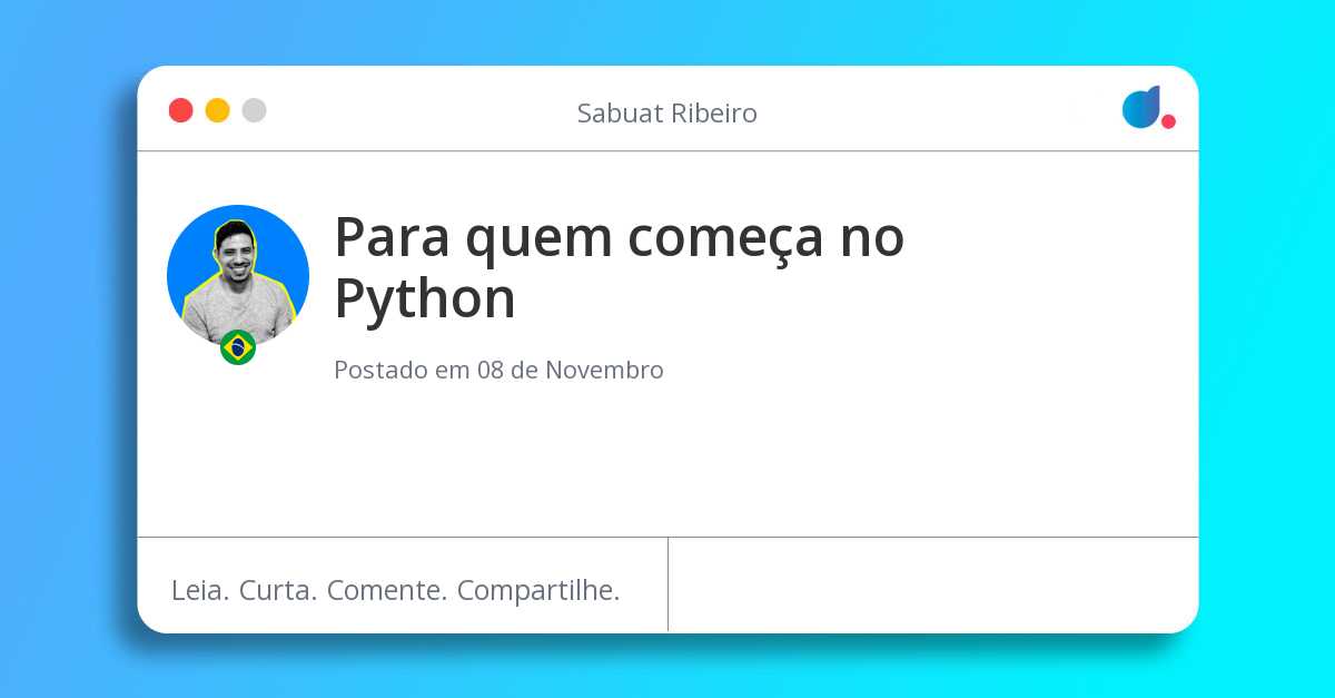Para quem começa no Python