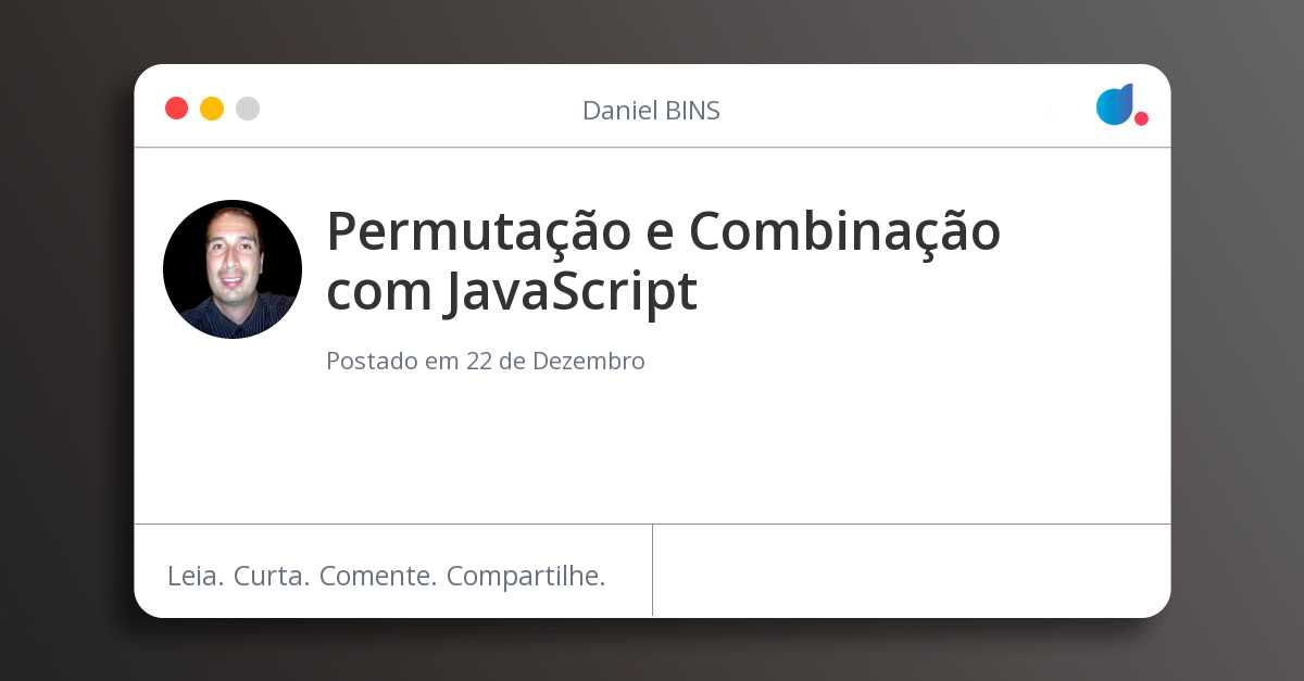 Permutação e Combinação com JavaScript