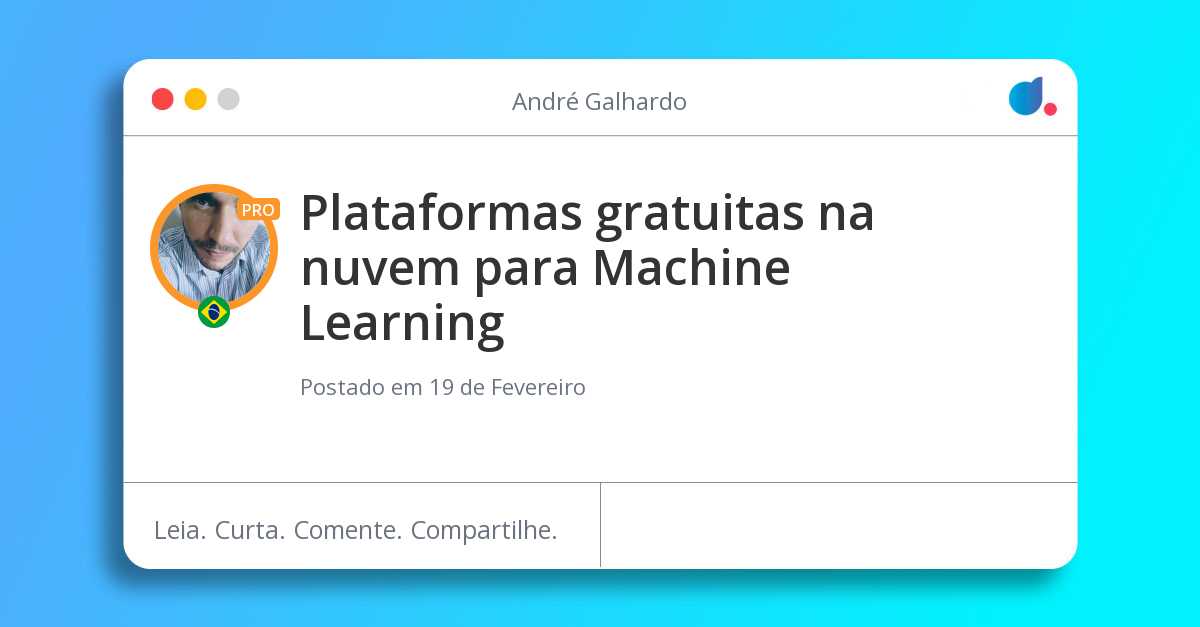 Plataformas gratuitas na nuvem para Machine Learning