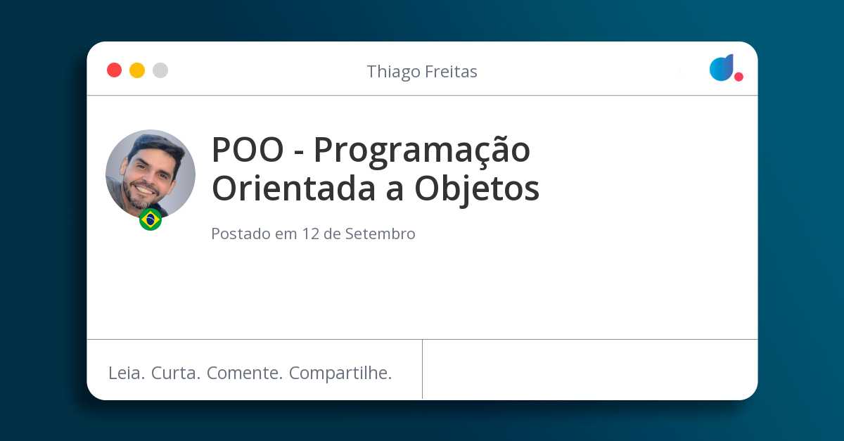Poo Programação Orientada A Objetos