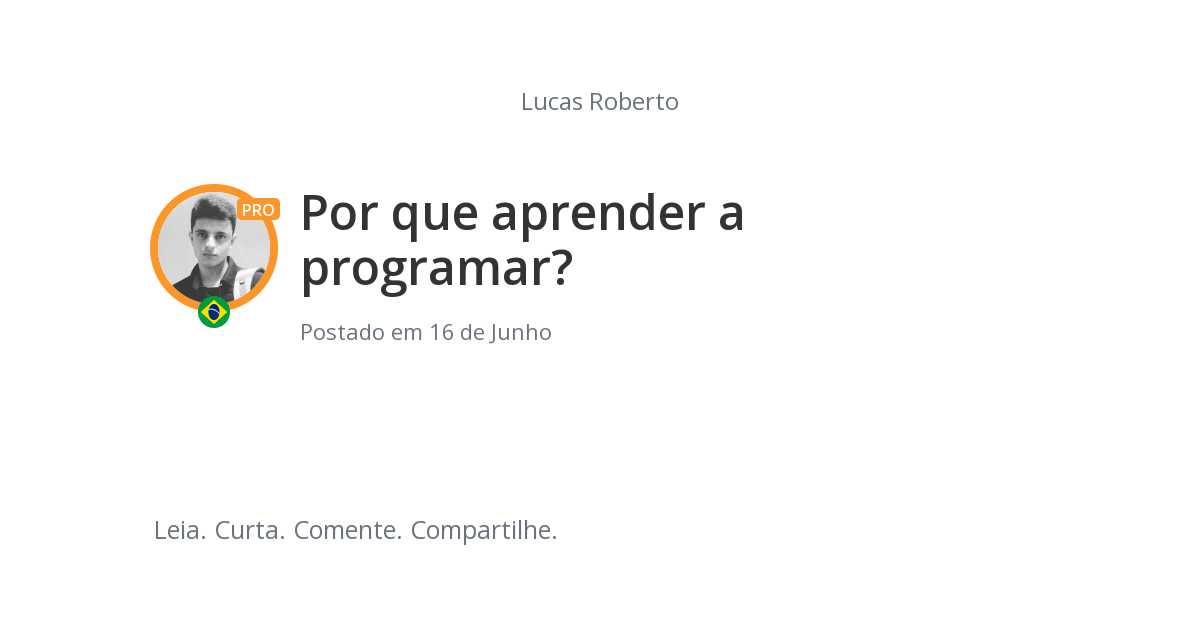 Por que aprender a programar?