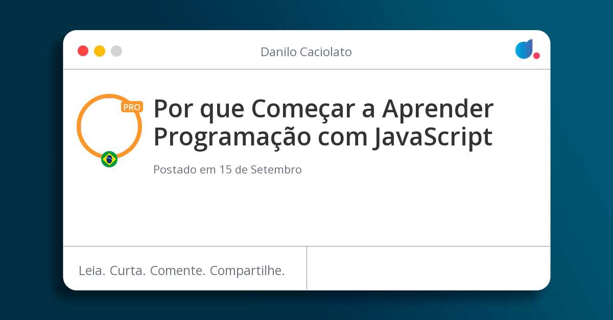 Por que Começar a Aprender Programação com JavaScript