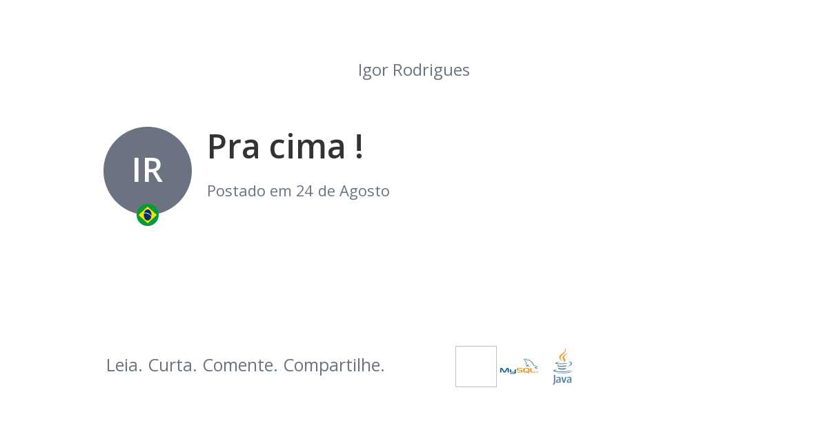 Pra cima