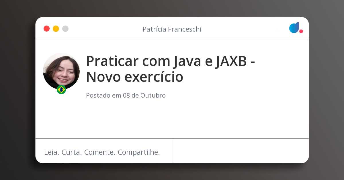 Praticar com Java e JAXB - Novo exercício