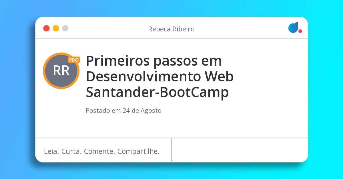 Primeiros passos em Desenvolvimento Web Santander-BootCamp