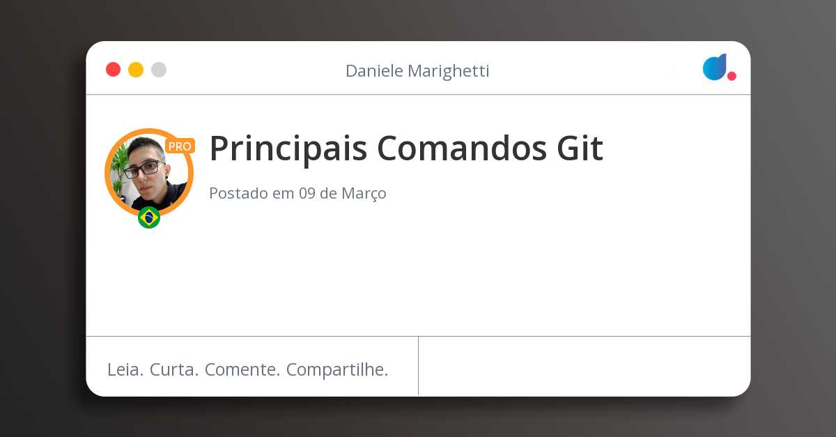Principais Comandos Git