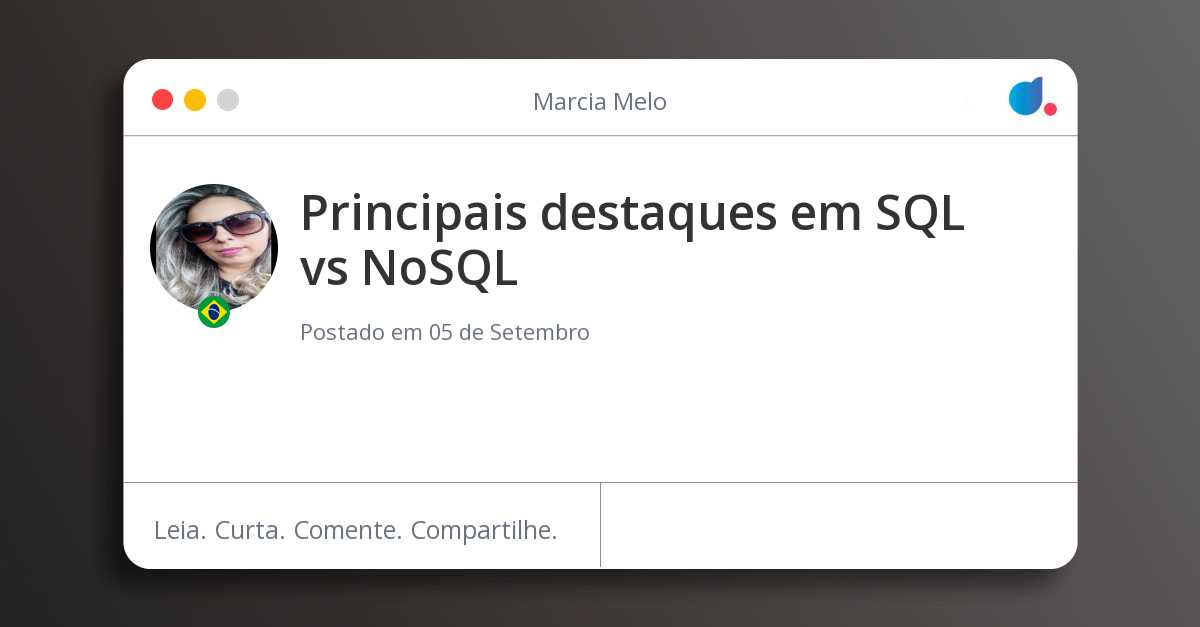 Principais destaques em SQL vs NoSQL