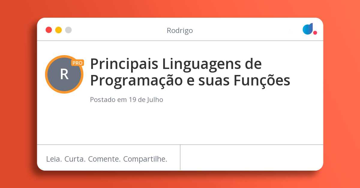 Principais Linguagens de Programação e suas Funções