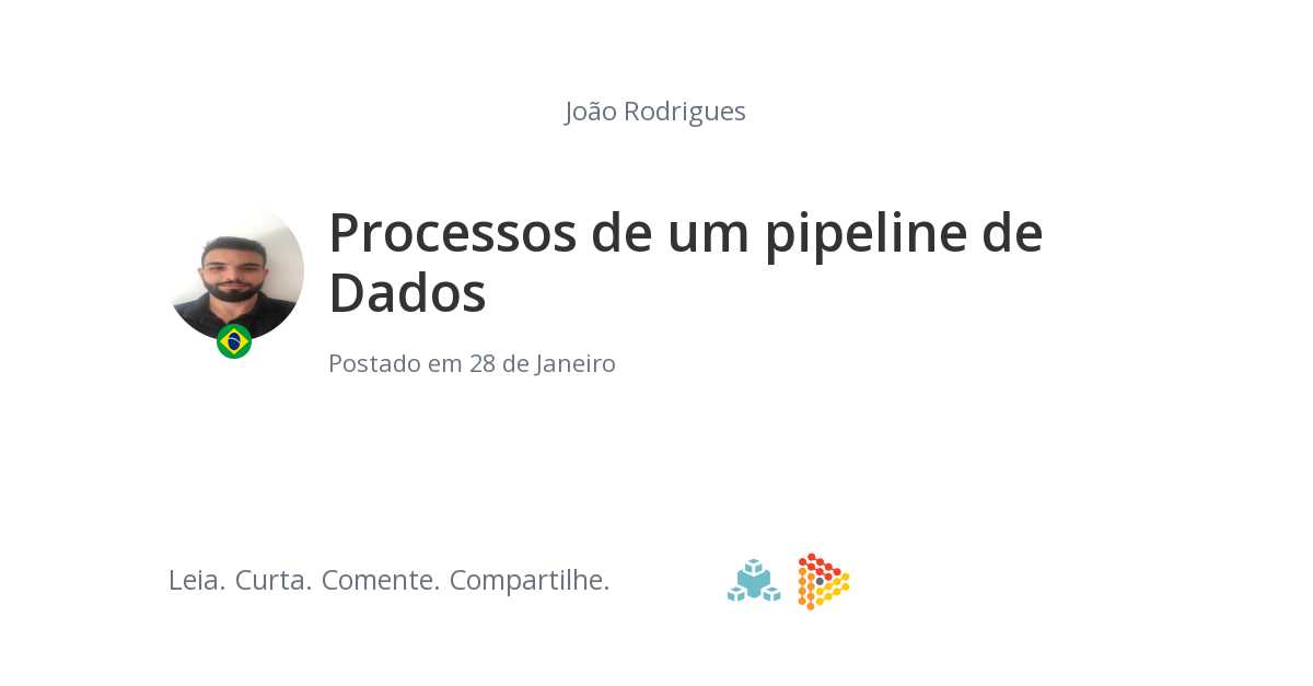 Processos de um pipeline de Dados
