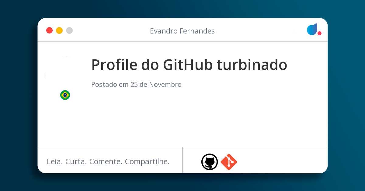 Profile do GitHub turbinado