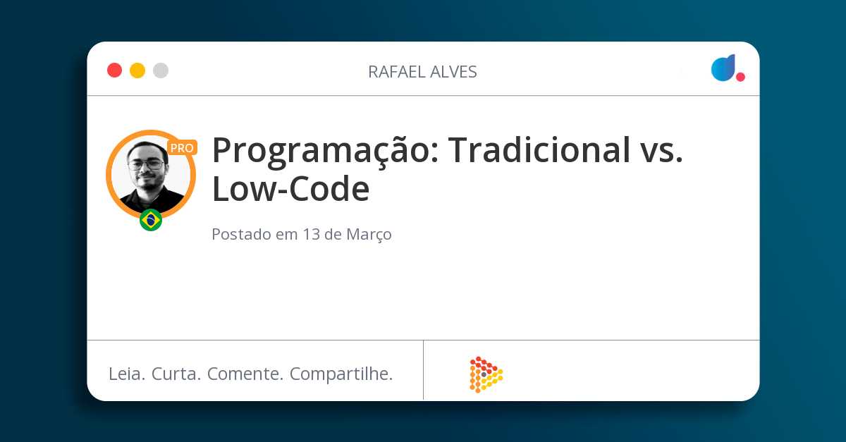 Programação: Tradicional vs. Low-Code
