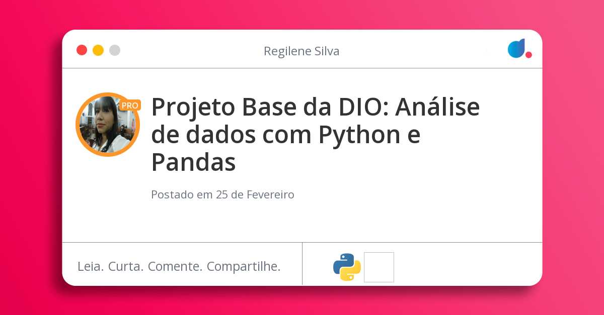 Projeto Base Da Dio Análise De Dados Com Python E Pandas