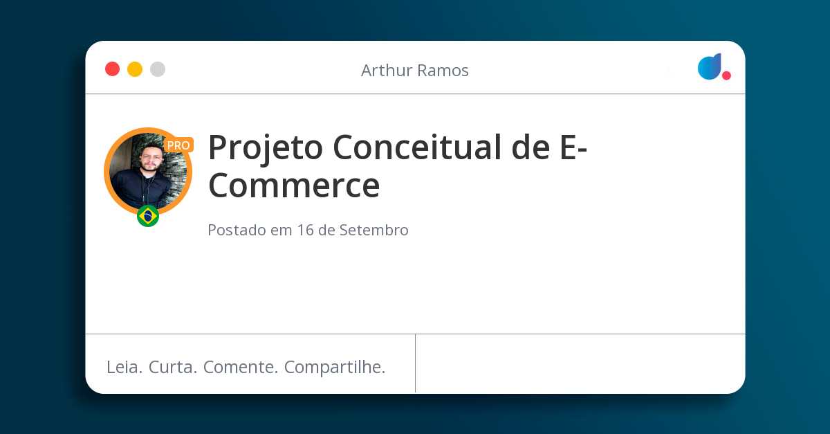 Projeto Conceitual de E-Commerce