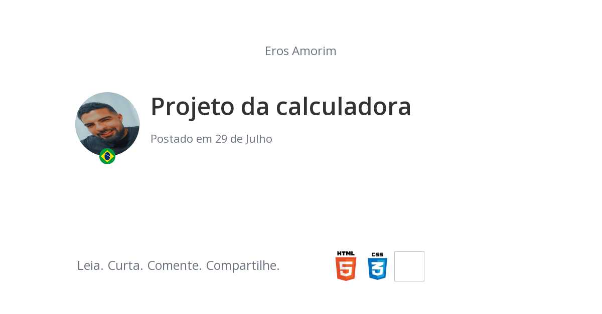 Projeto da calculadora