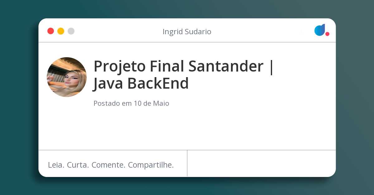 Projeto Final Santander | Java BackEnd