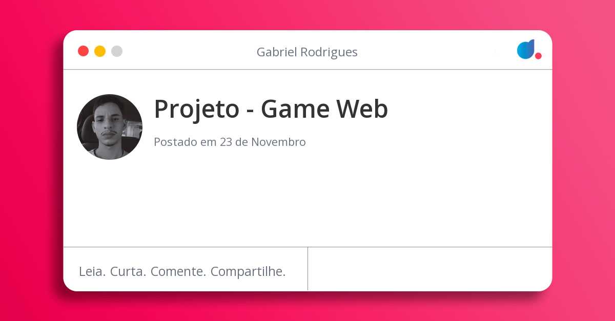 Projeto - Game Web