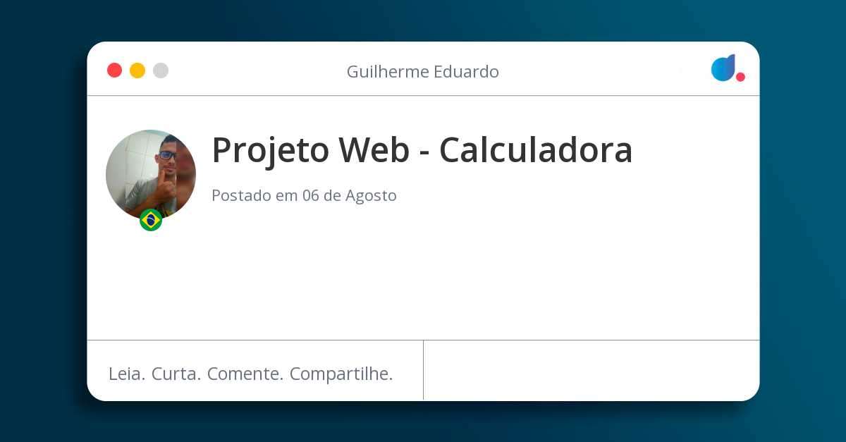 Projeto Web - Calculadora
