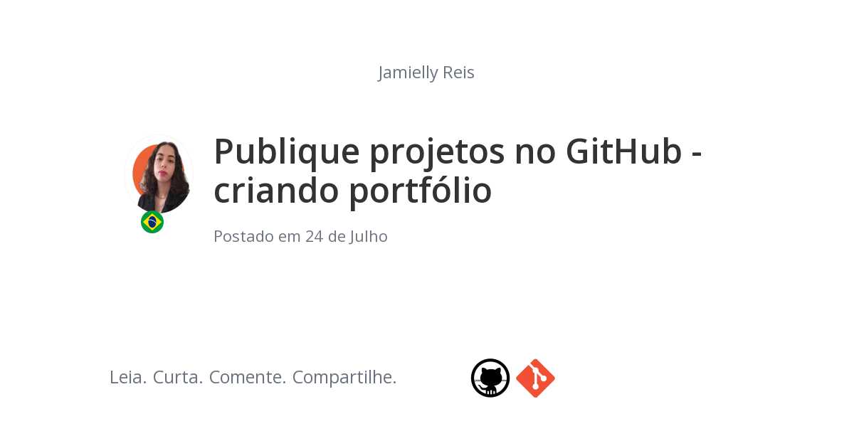 Publique Projetos no GitHub - Criando Portfólio