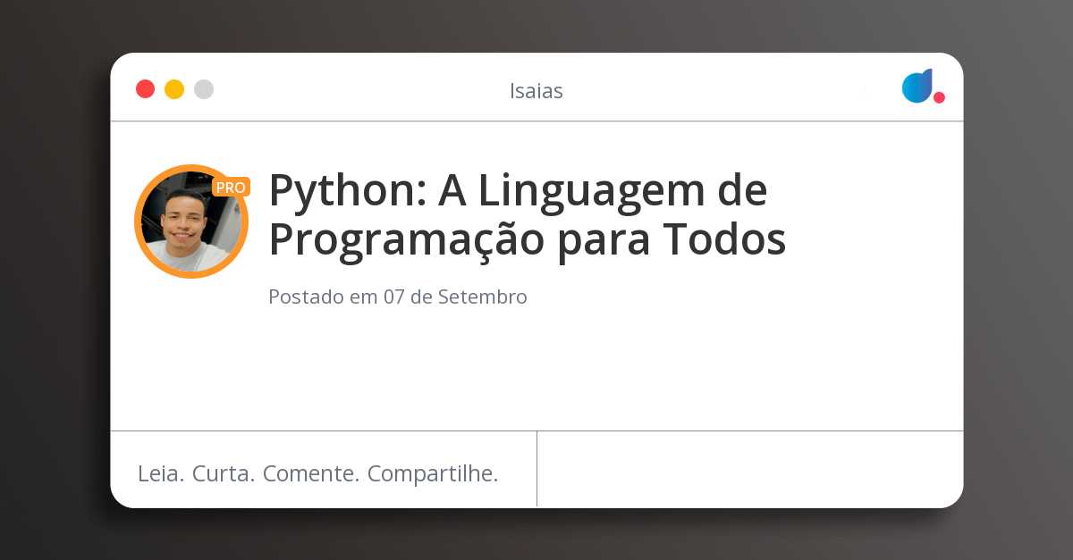Python: A Linguagem de Programação para Todos